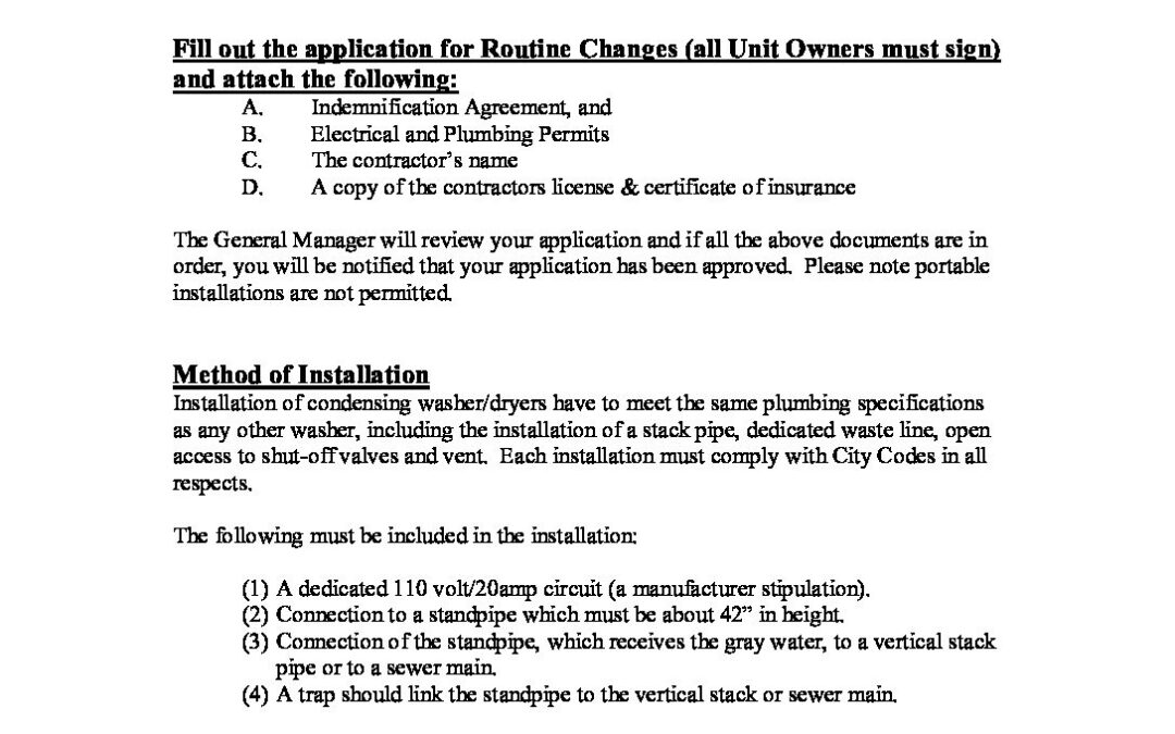 condensing washer-dryer-installation-specifications | Parkfairfax